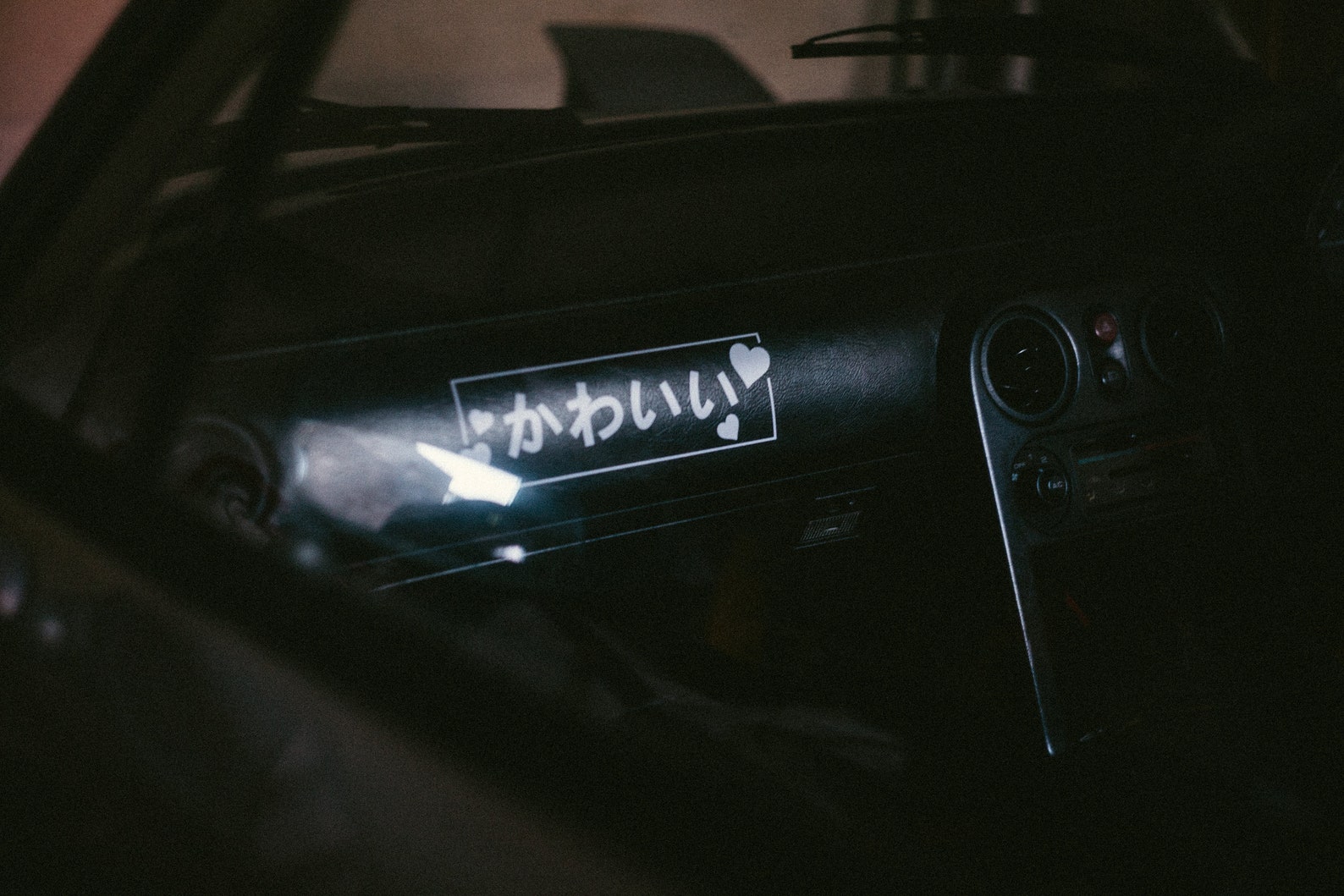 Kawaii JDM transparent slap sticker window sticker katakana | Etsy