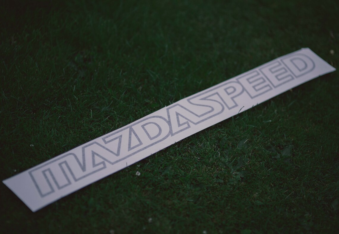Mazdaspeed Window Banner Windshield Decal - Etsy