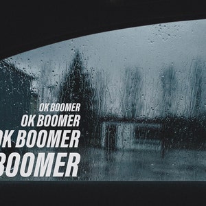 Ok Boomer Transparent Window Sticker - Etsy UK