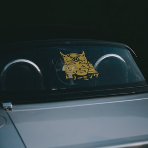 Oni Mask Vinyl Decal Transparent JDM Car Japanese Sticker - Etsy