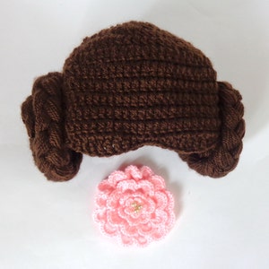 Princess Leia Hat With Big Flower and Light Saber From Star Wars for ...