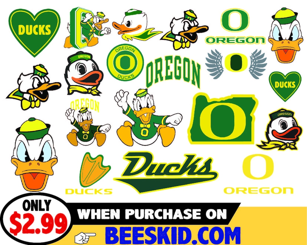 Oregon-ducks-logo Bundle Svg Oregon-ducks Vector Bundle - Etsy