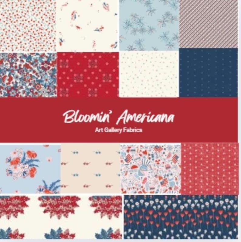Bloomin' Americana. Art Gallery Fabrics. 14 Fat Quarter Bundle. - Etsy