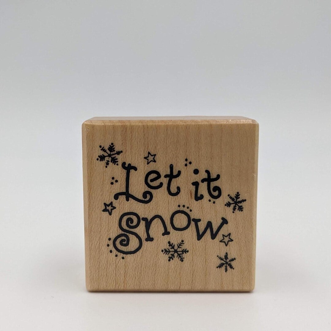 PSX Rubber Stamp, Personal Stamp Exchange D-2012, Let It Snow, Winter ...