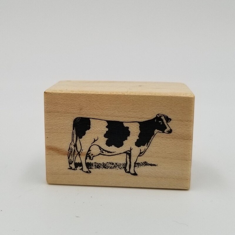 Cow Rubber Stamp - Etsy