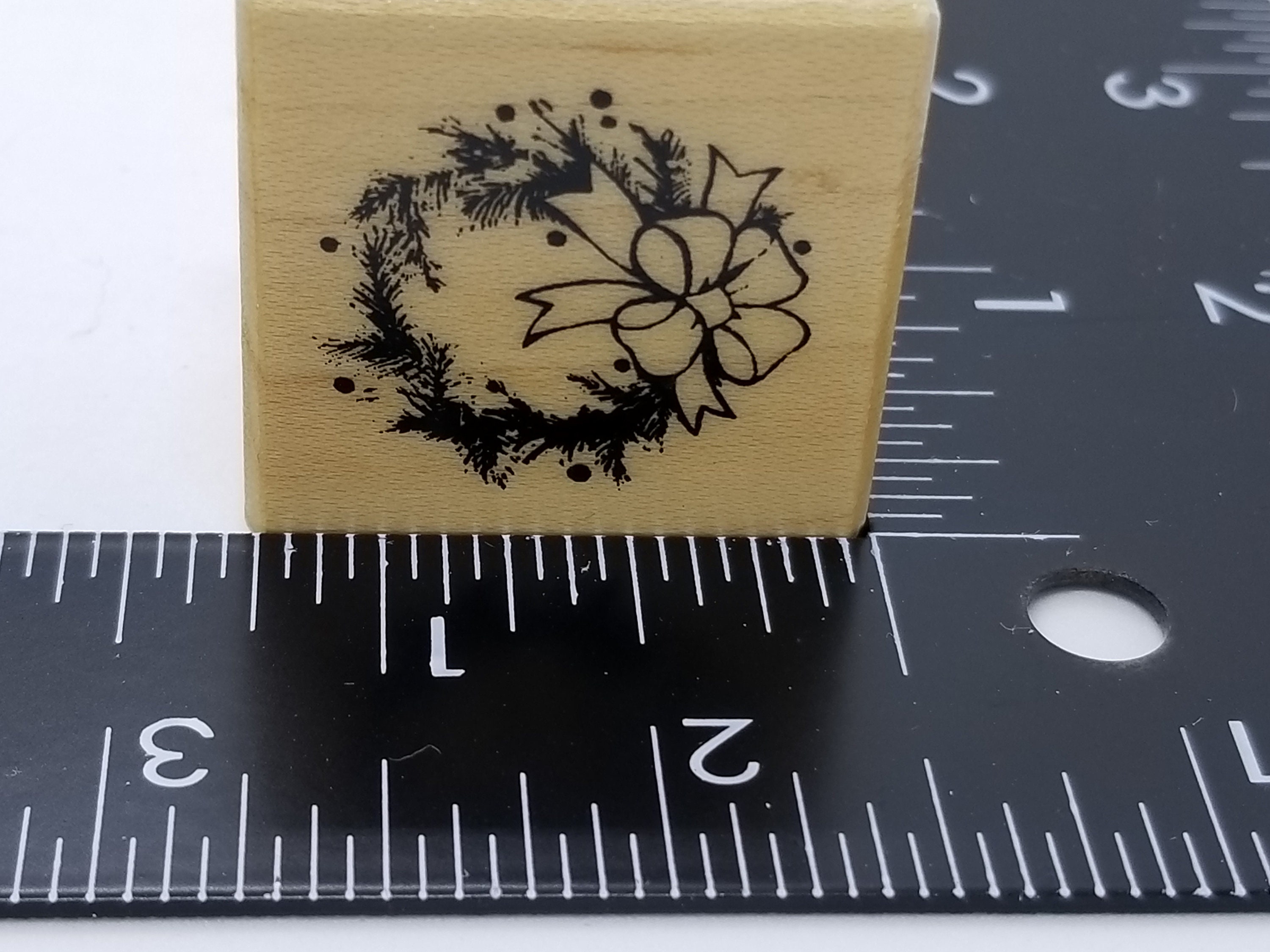 PSX Rubber Stamp Holiday Wreath B-0046, Personal Stamp Exchange ...