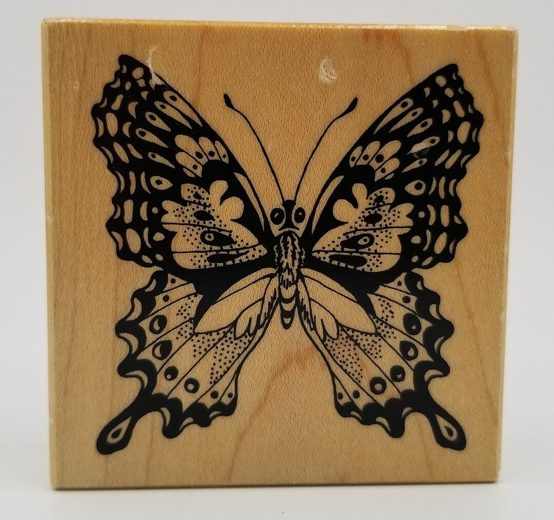 Butterfly G-055 PSX Rubber Stamp, Personal Stamp Exchange, Large ...