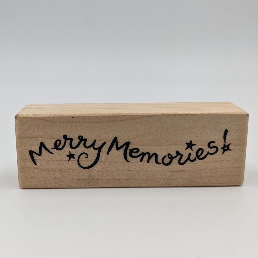 PSX Rubber Stamp Personal Stamp Exchange, Merry Memories C-3057 ...