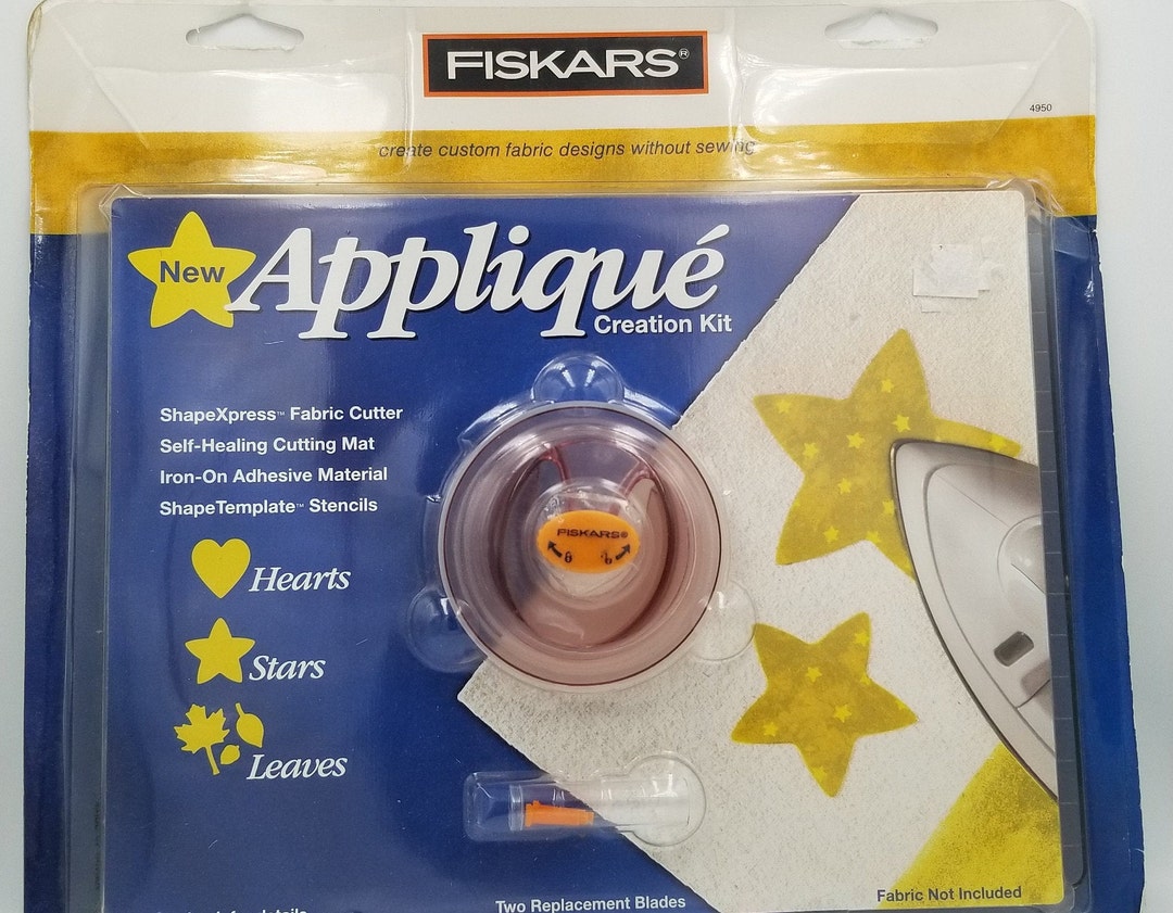 Fiskars Applique Creation Kit Shapexpress Fabric Cutter Self-healing ...