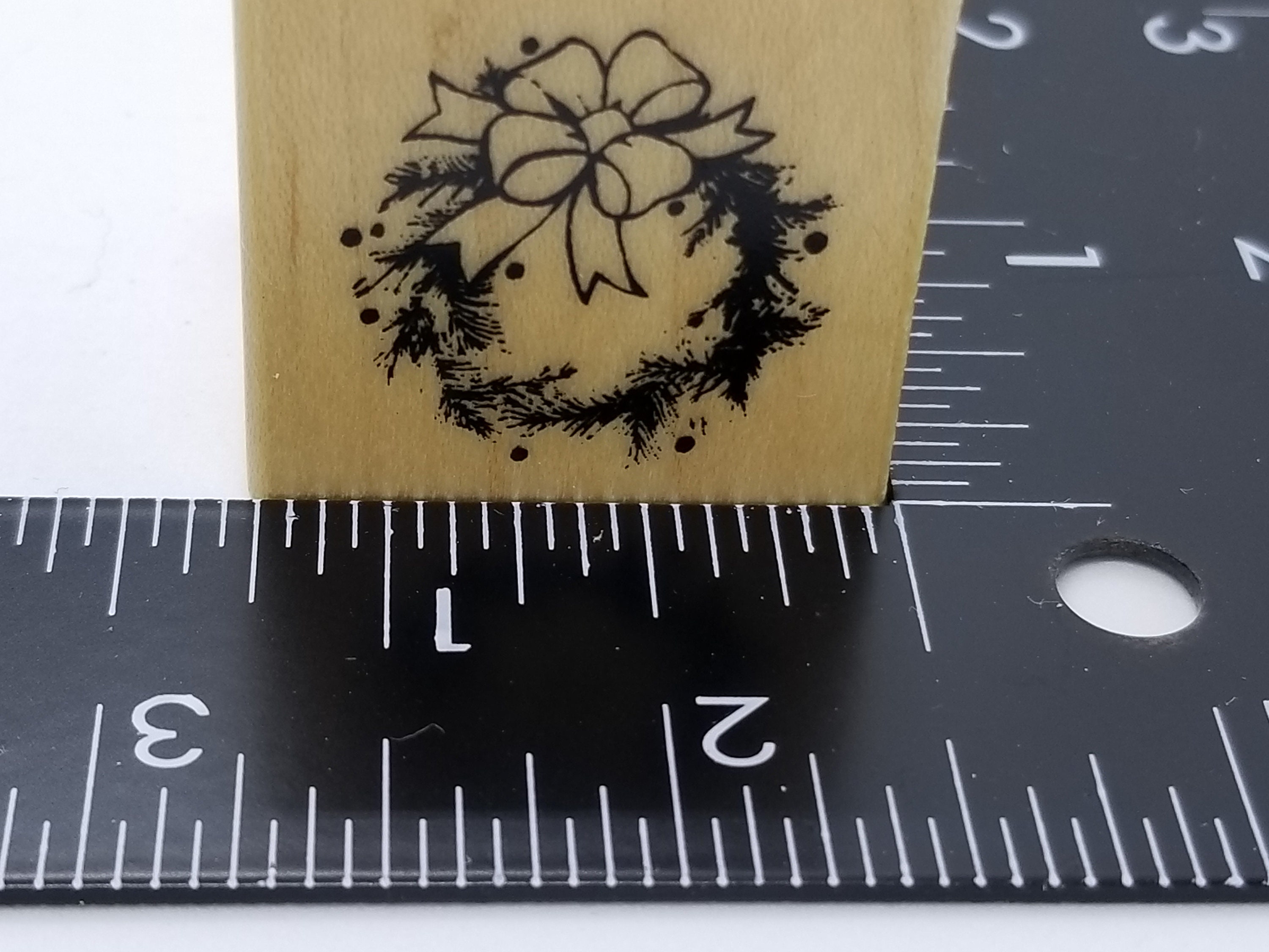 PSX Rubber Stamp Holiday Wreath B-0046, Personal Stamp Exchange ...