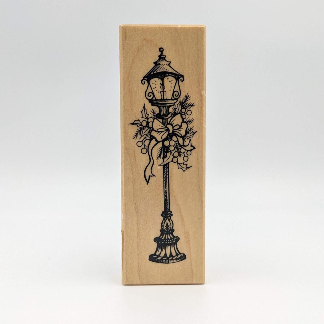PSX Rubber Stamp, Holiday Lamp Post G-1366, Hometown Christmas ...