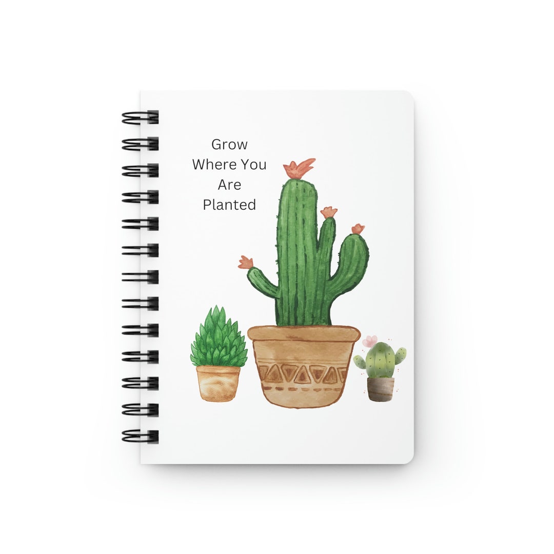 Cactus Plants Spiral Bound Journal - Etsy