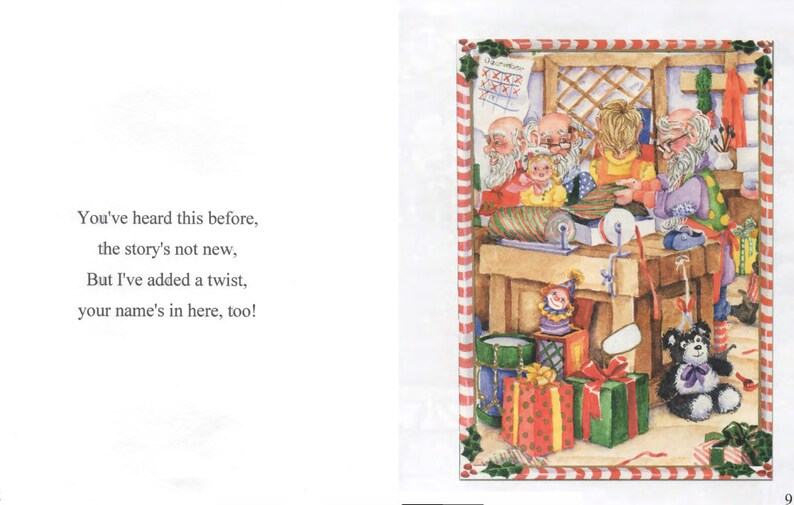 Personalized Book Santa's Story. Children's Book Personalized - Etsy