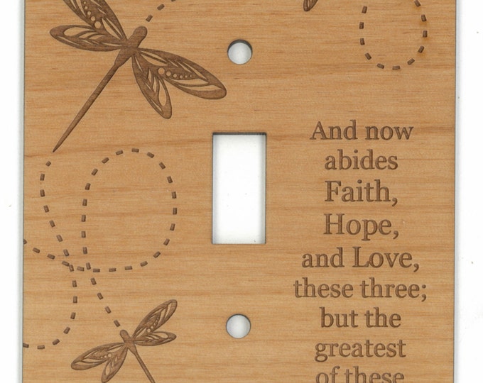 LIGHT SWITCH COVER Lightswitch Wall Decor Sign Christian Bible Verse ...