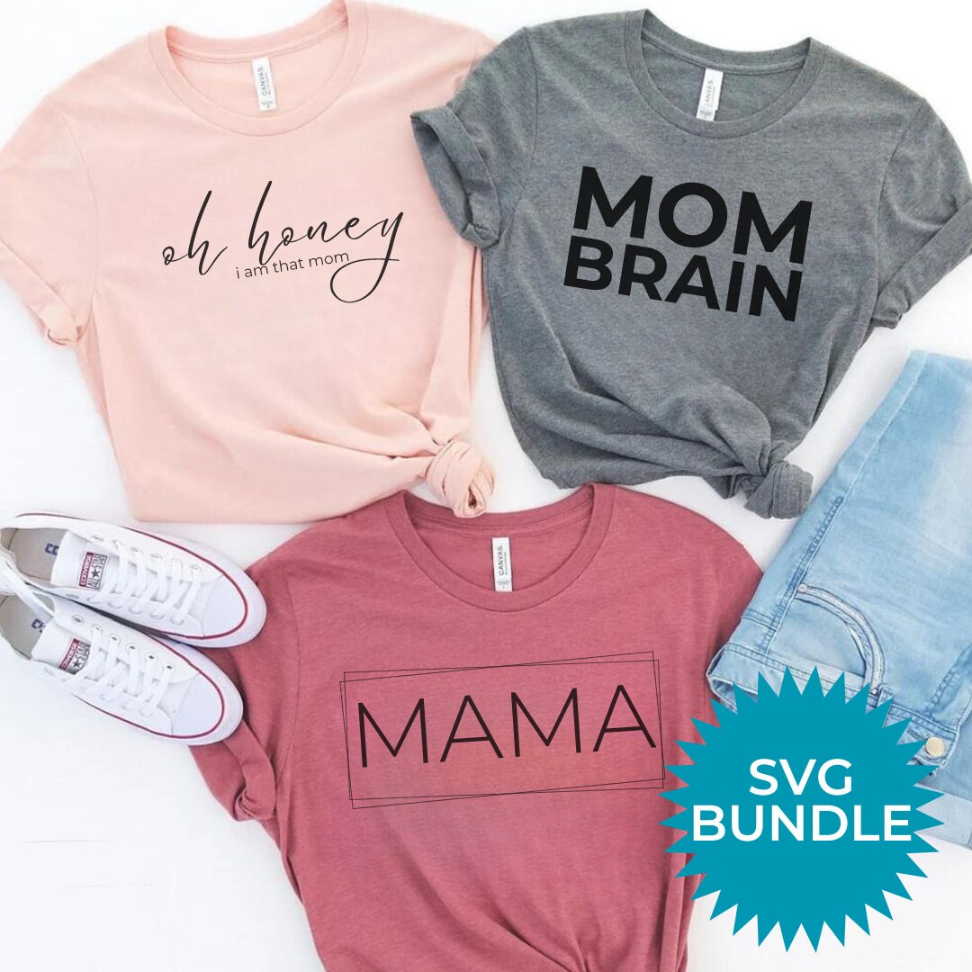 Bundle | Mom SVG, T Shirt Designs SVG, Svg Files for Cricut, Silhouette ...