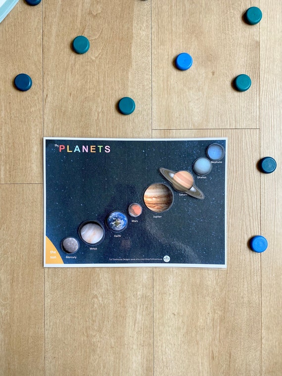 Planets Matching Game / Busy Binder Page. Solar System | Etsy