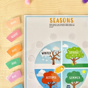 Seasons Printable in Te Reo Maori, Months of the Year Busy Book Sheet ...