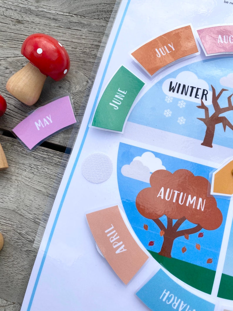 Seasons Printable in Te Reo Maori, Months of the Year Busy Book Sheet ...