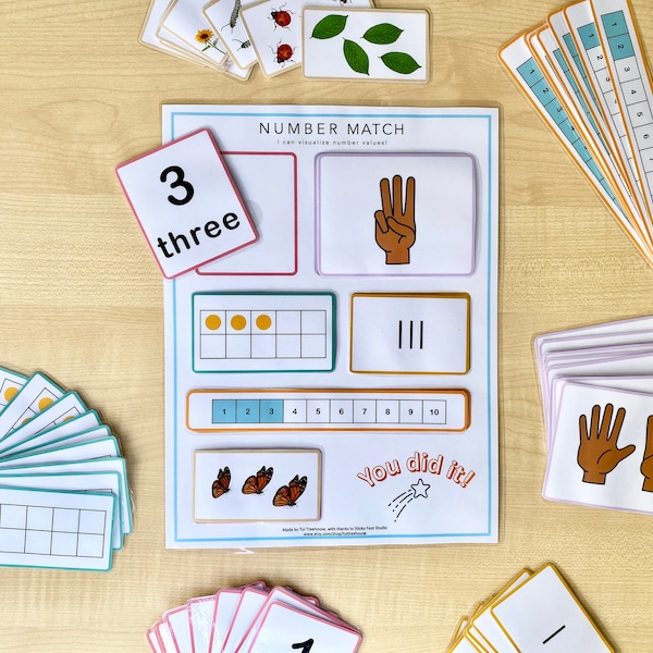 Preschool Number Book - Etsy