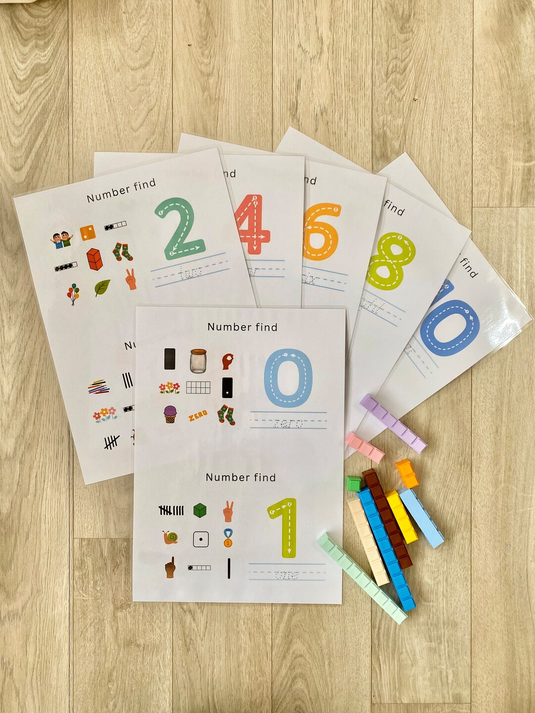 Preschool NUMBER FIND Game. Printable PDF Files. Perfect for a Busy ...