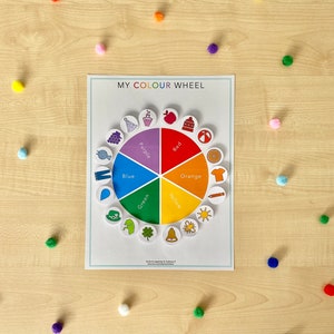 COLOUR WHEEL MATCHING, Color Matching, Preschool Colors Printable ...