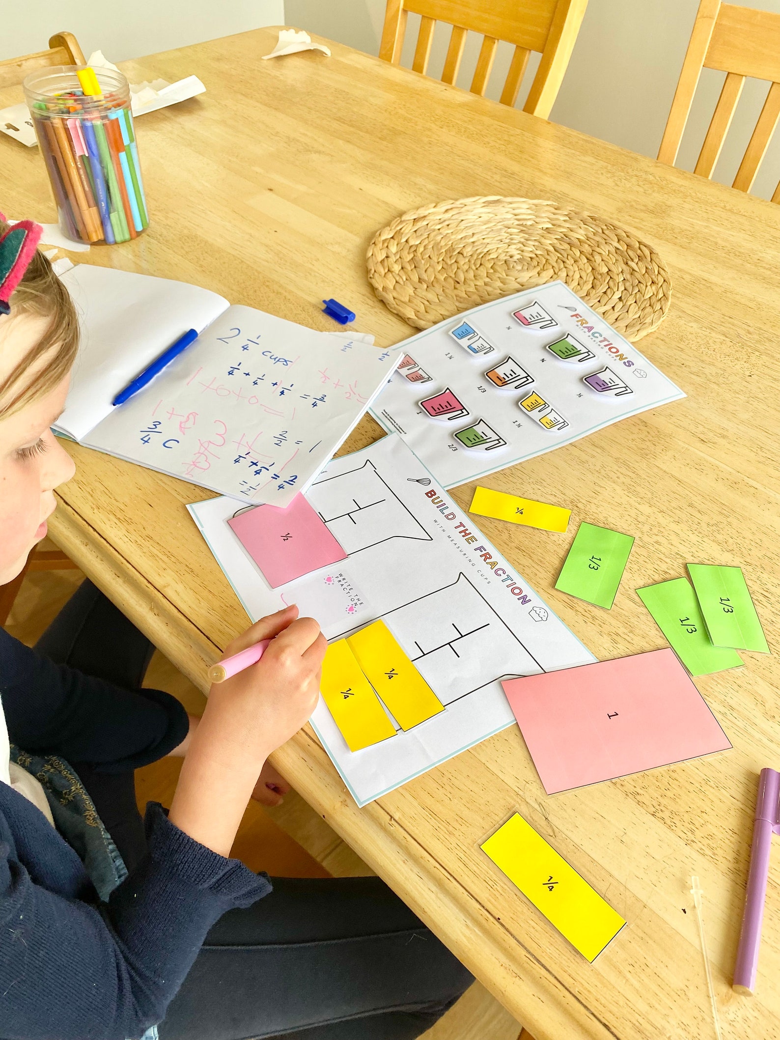 FRACTIONS MATCHING GAME Baking Fractions, Learn Fractions With ...