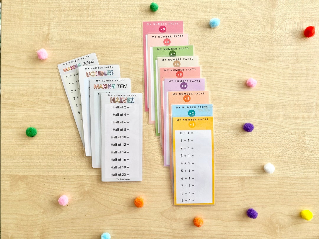 Buy Math Facts Printable Cards Addition Practice, Grade 1-2 Math, Math ...