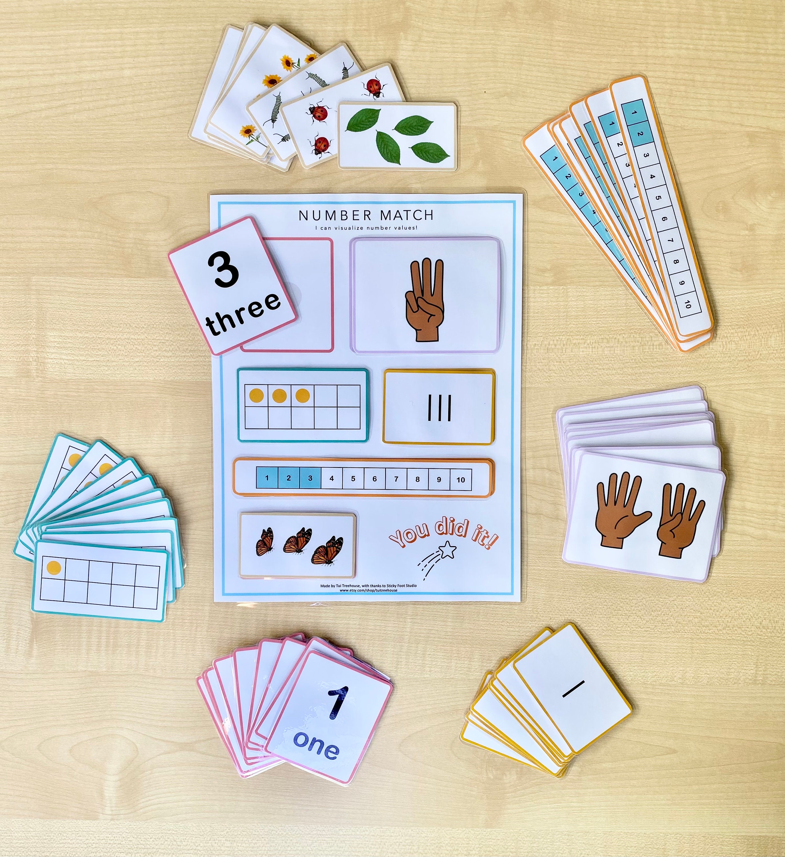 Number Match Printable Number Match Game Busy Book Number - Etsy Canada