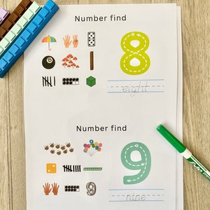 PRESCHOOL NUMBERS PACK - Count, Read, Write. Printable Pdf Files - Etsy