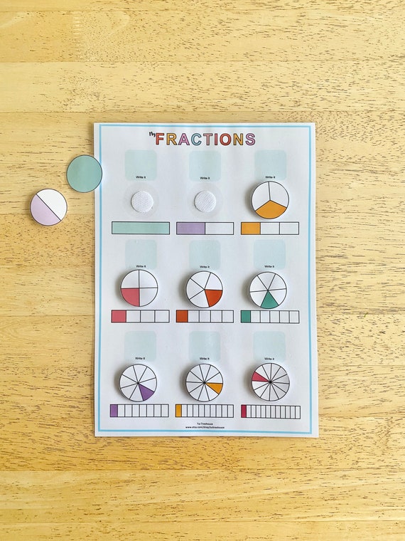 Fractions Chart Printable