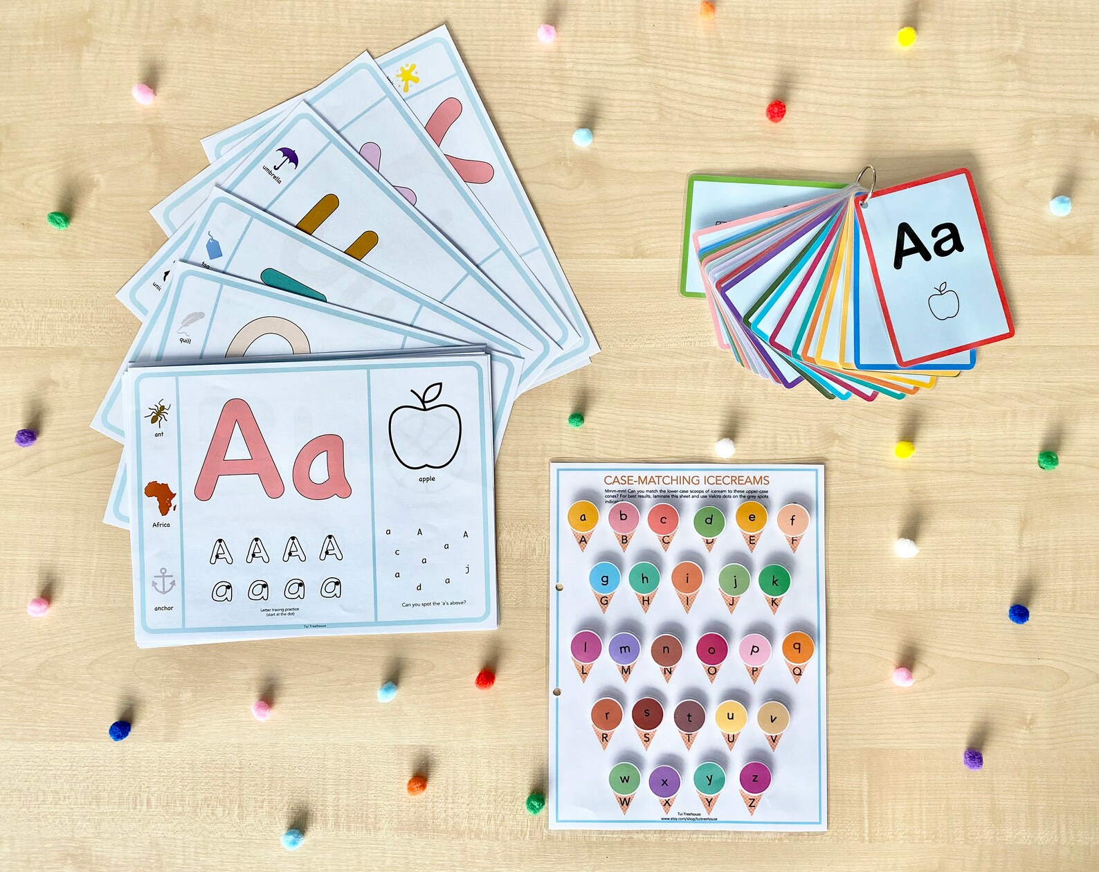 PRESCHOOL ALPHABET PACK - Printable Alphabet Playdough Mats, Preschool ...