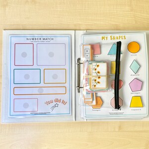 NUMBER MATCH Printable - Number Match Game, Busy Book, Number ...