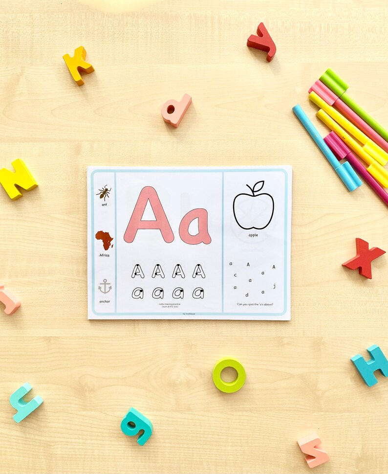 Alphabet Learning Mats Set Alphabet Playdough Mat Letter - Etsy