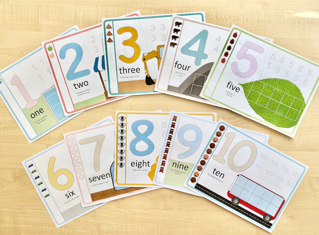 Preschool Number Mats 1-10, Ten Frames, Preschool Worksheets, Playdough ...