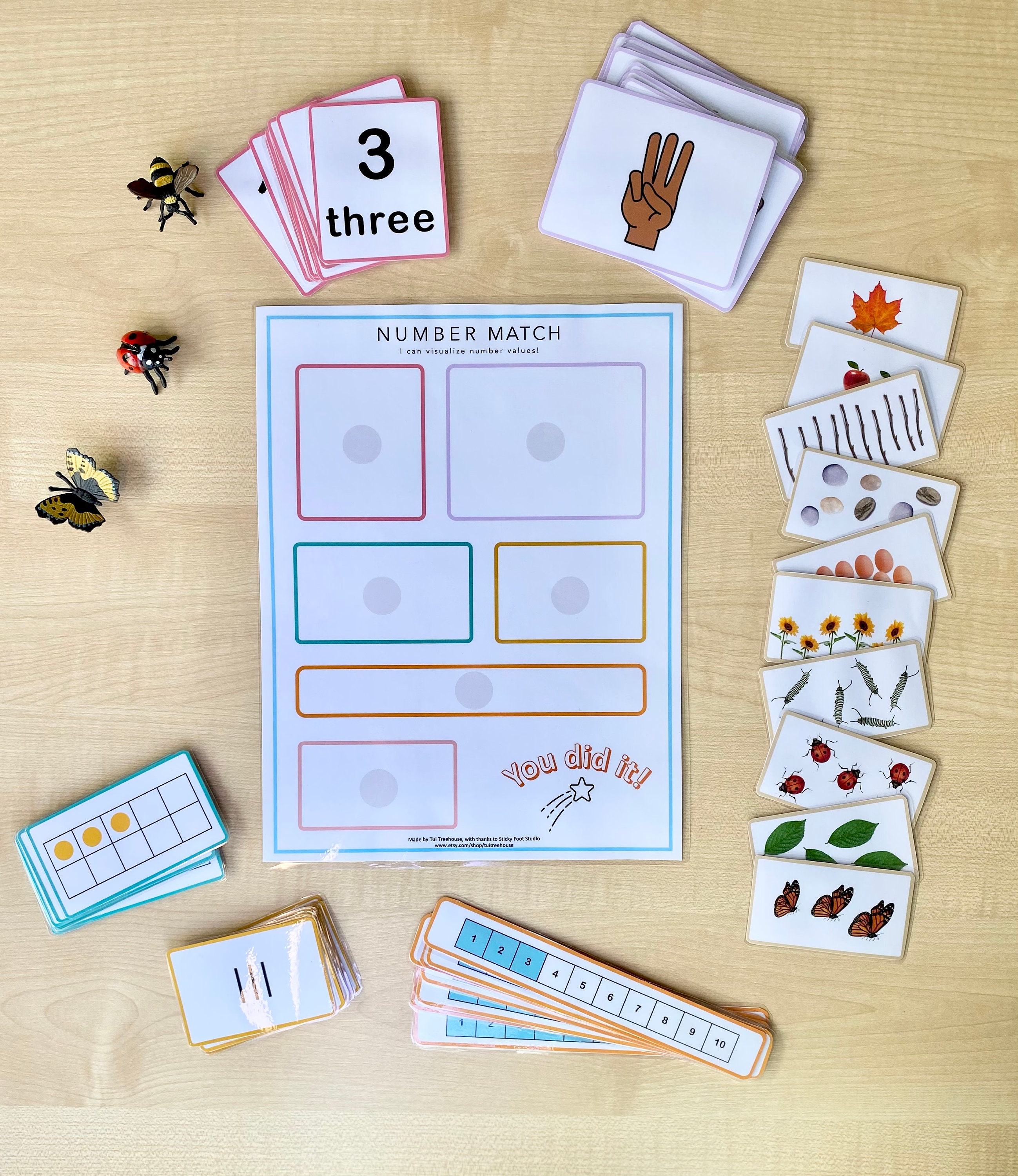 Number Match Printable Number Match Game Busy Book Number - Etsy Canada