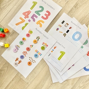 PRESCHOOL NUMBERS PACK - Count, Read, Write. Printable Pdf Files - Etsy