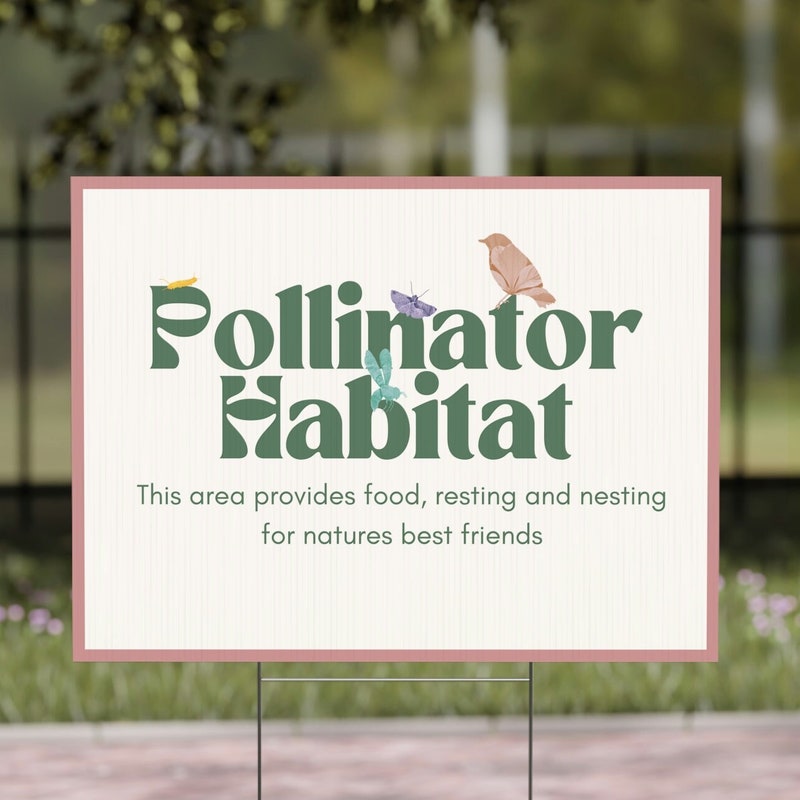 Pollinator Sign - Etsy