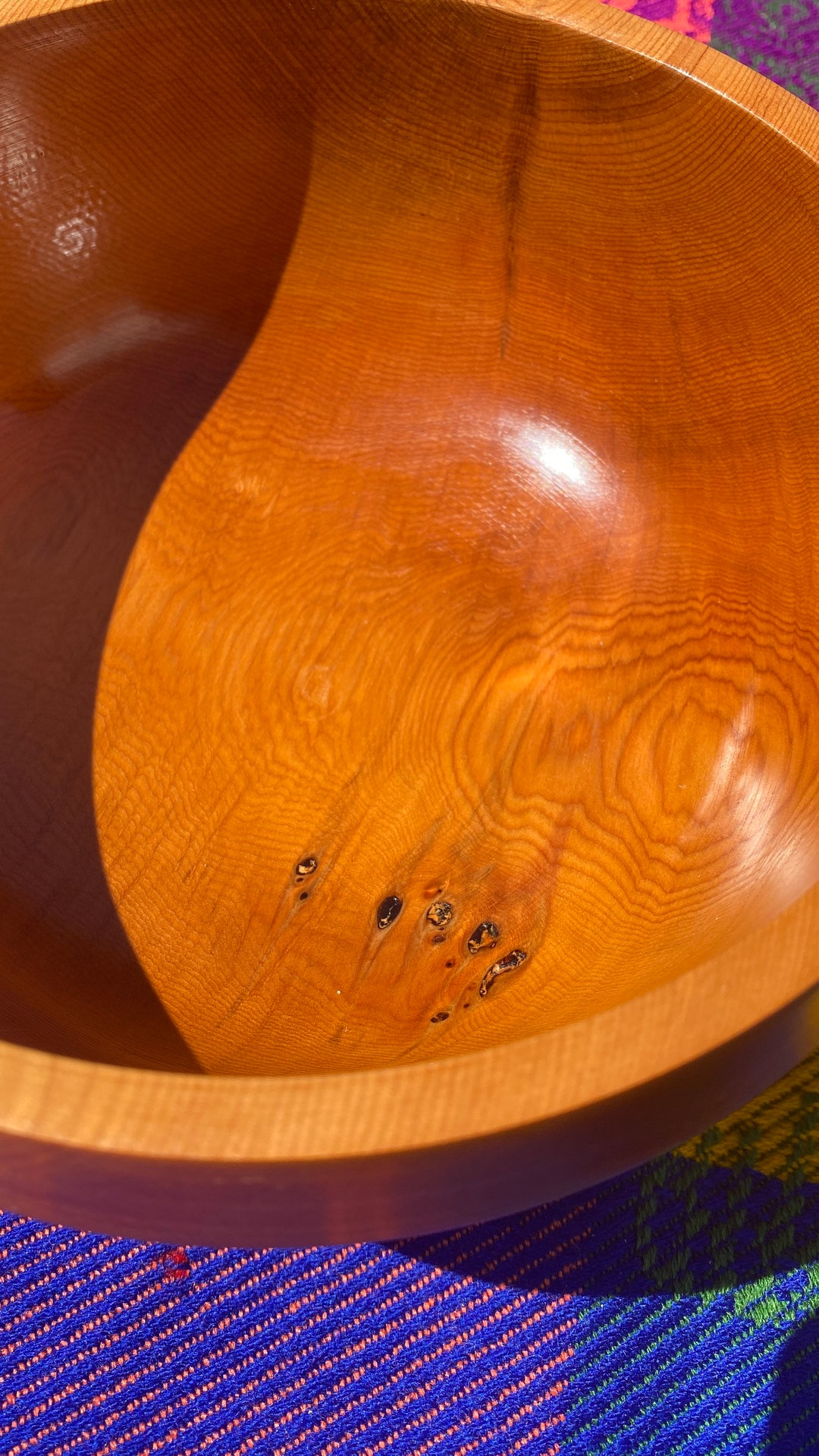 Hand Made, Solid Wood, Deep Dish Bowl - Etsy