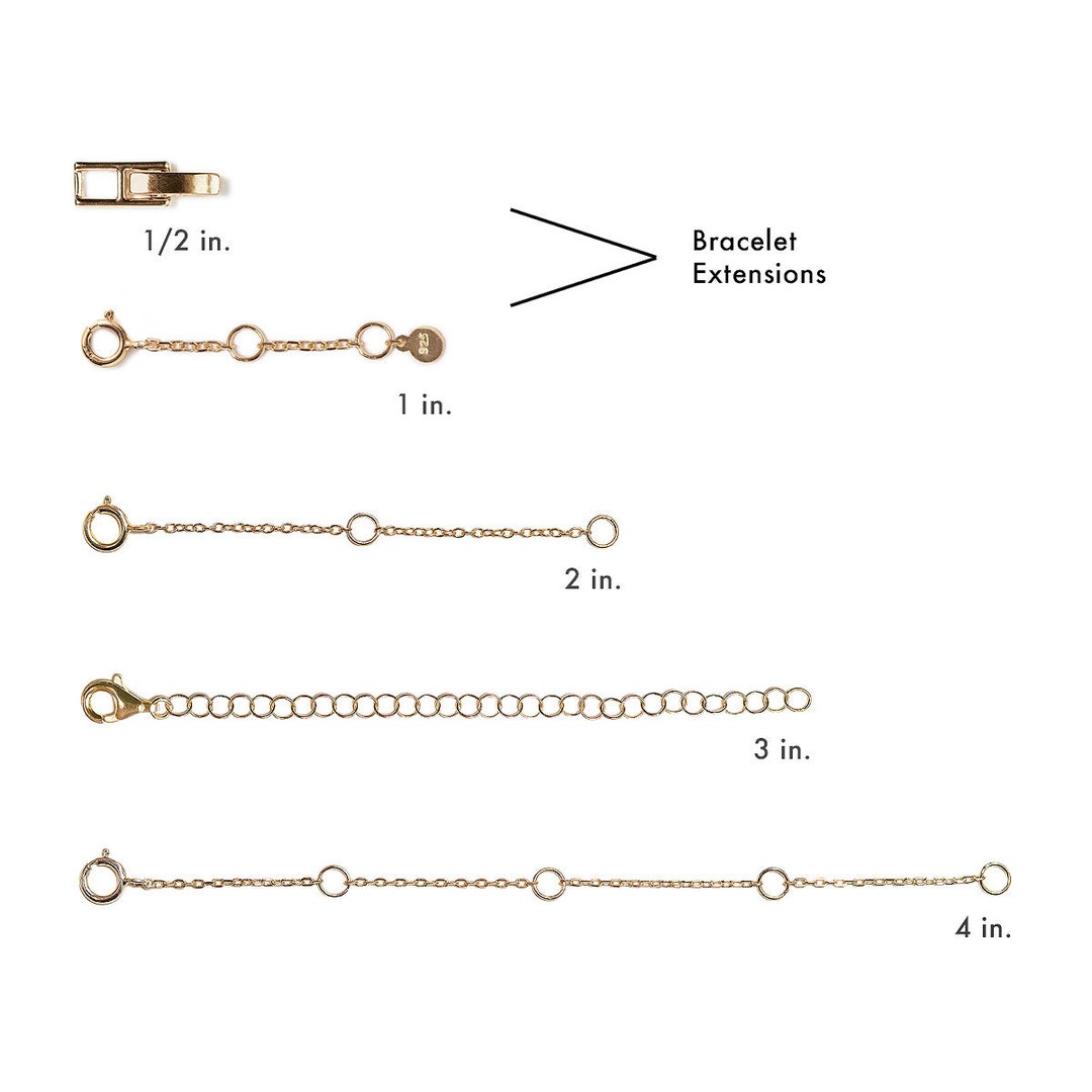 Extension, Necklace Extender, Bracelet Extender in Silver, Rose Gold ...