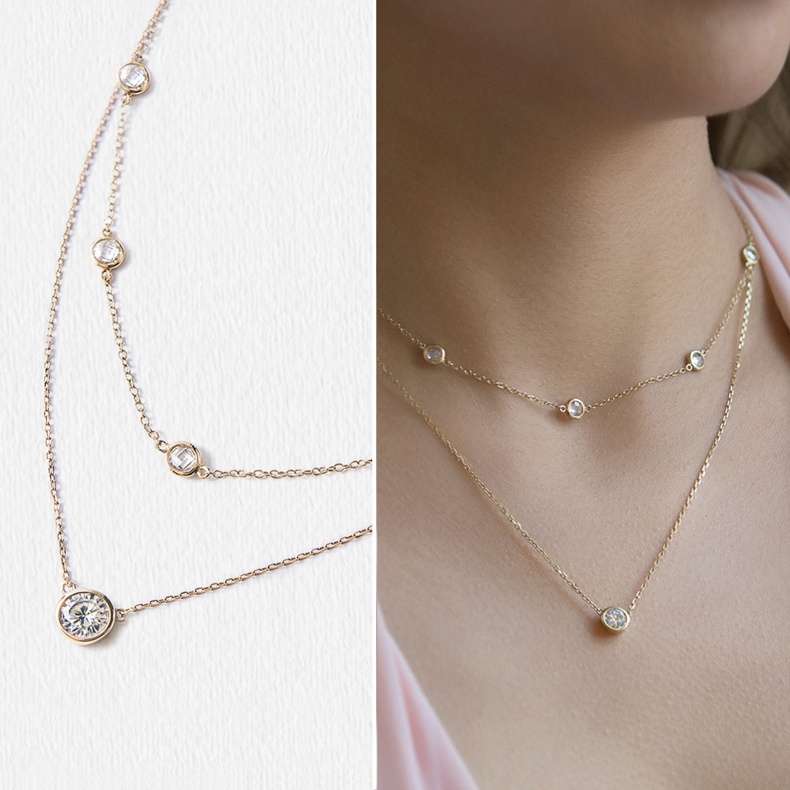 Bridal Necklace Wedding Jewelry Gold Bridal Jewelry Crystal | Etsy