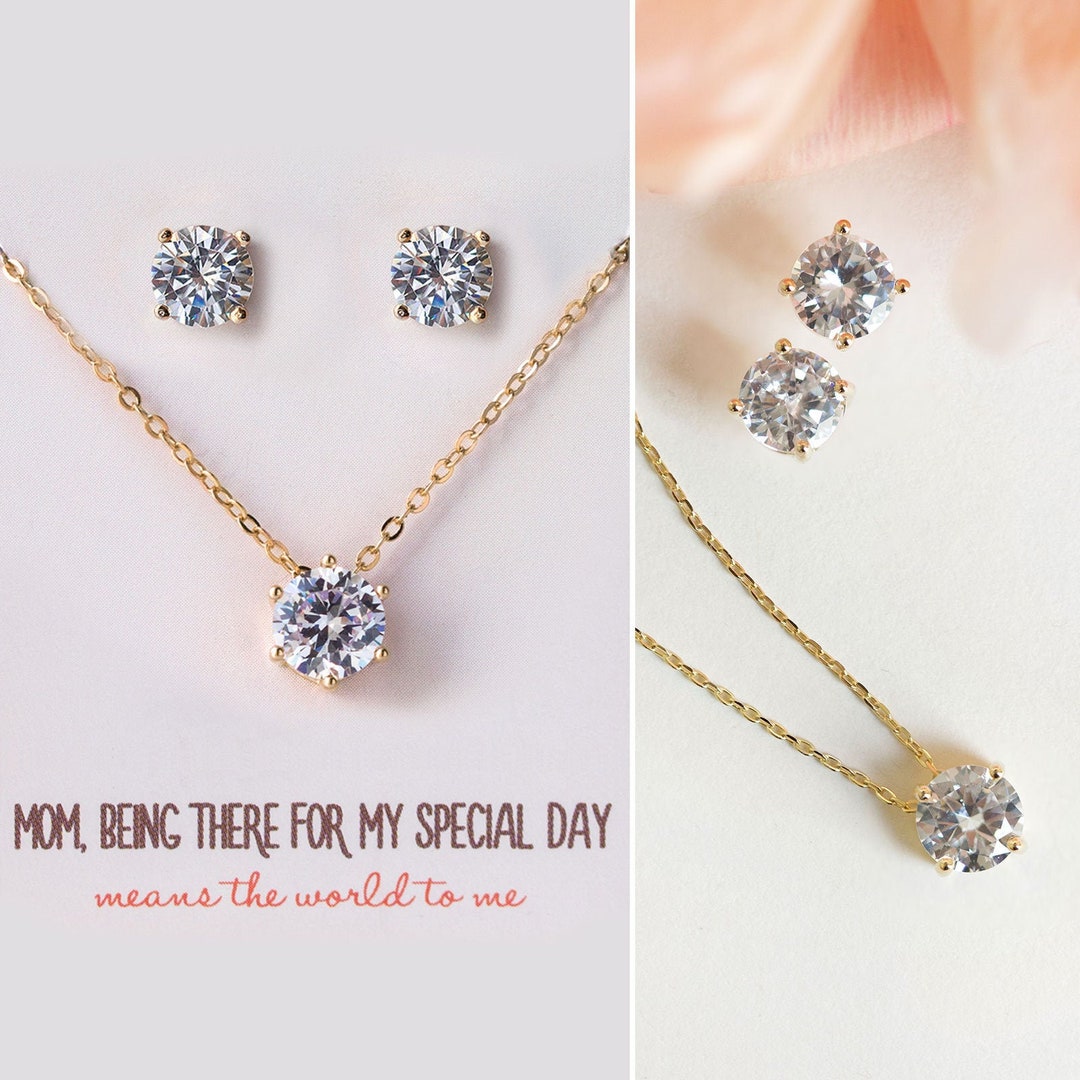 Mother of the Bride Gift, Mother of the Groom, Dainty Jewelry, Wedding ...