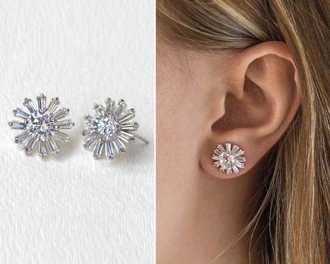 Bridal Earrings, Bridesmaid Gifts, Wedding Earrings, Stud Earrings ...