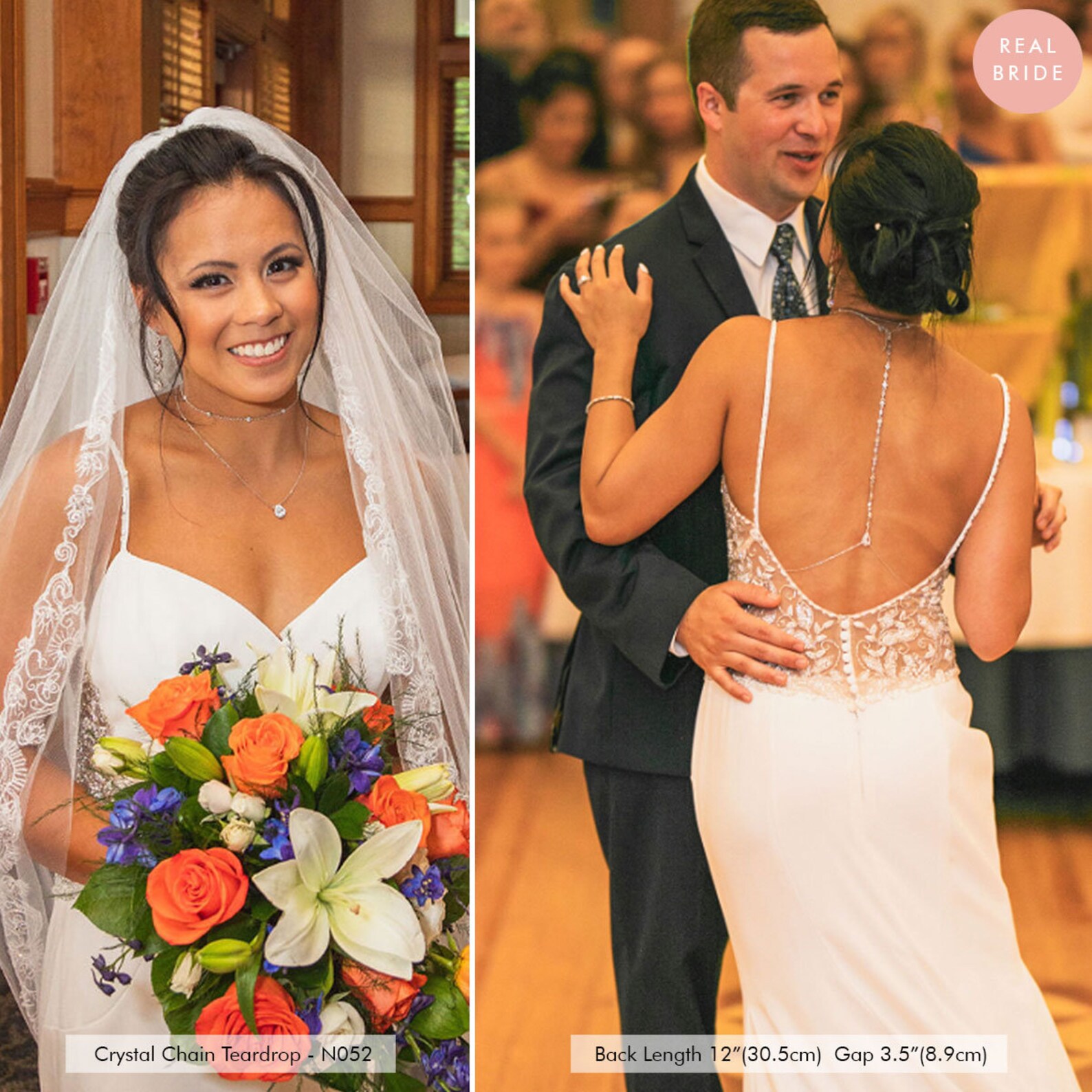 Back Drop Necklace Backless Dresses Bridal Back Necklace - Etsy