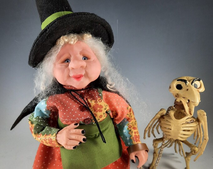 Witch/handmade Witch/polymer Clay Witch Doll/edna and Egor - Etsy