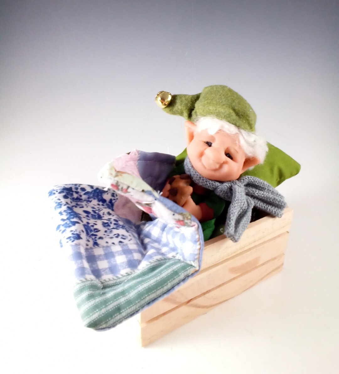 Sleepy Elf/elf Figure/hand Sculpted Elf/sammy - Etsy