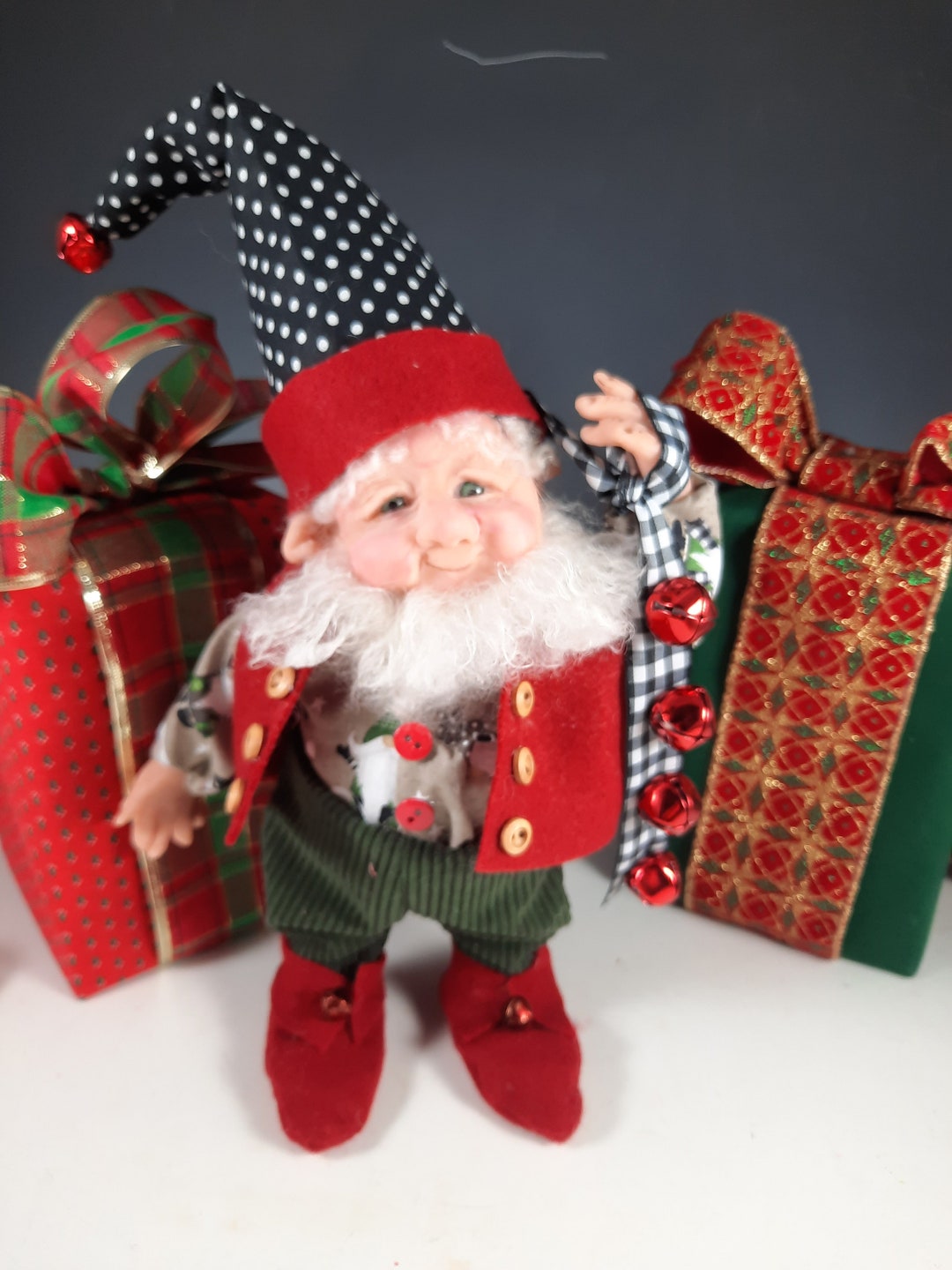 Christmas Elf Doll/art Doll/elf Art Doll/nathan Makes a - Etsy