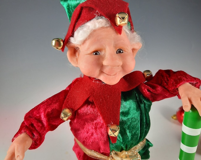 Elf Doll/christmas Elf Doll/elf Art Doll/"nathaniel" - Etsy