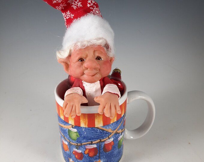 Christmas Elf/polymer Elf Doll/whimsical Elf/handmade Elf/"bryce" - Etsy
