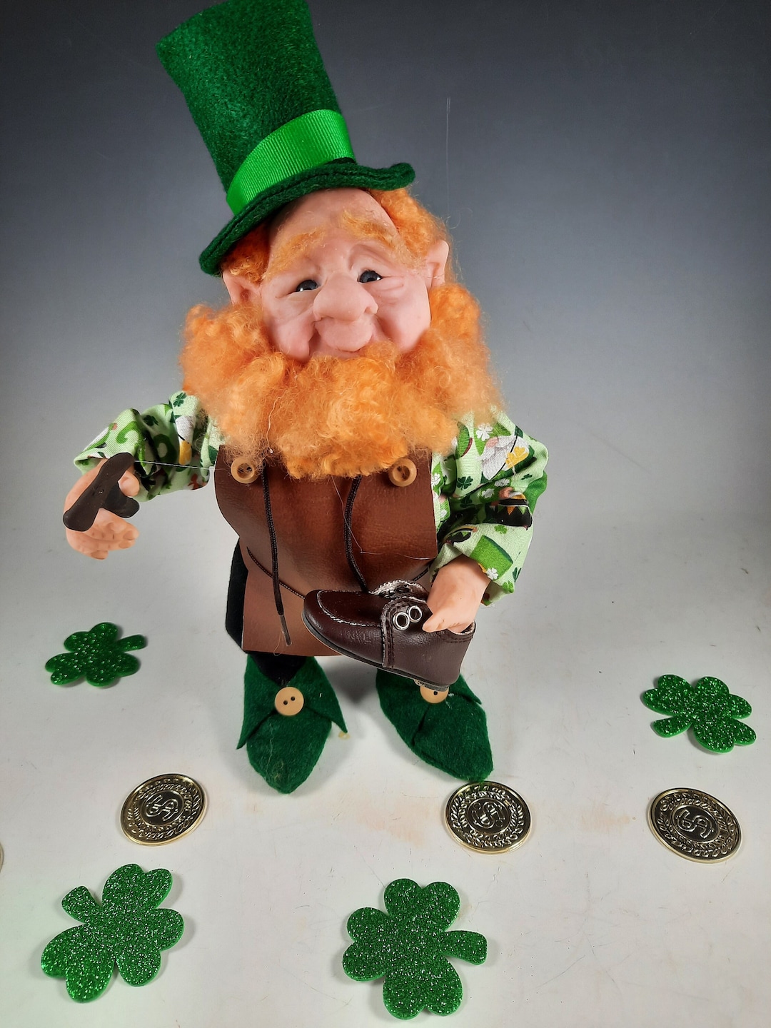Leprechaun Art Doll/st Patricks Day Elf/elf Art Doll/keilan - Etsy