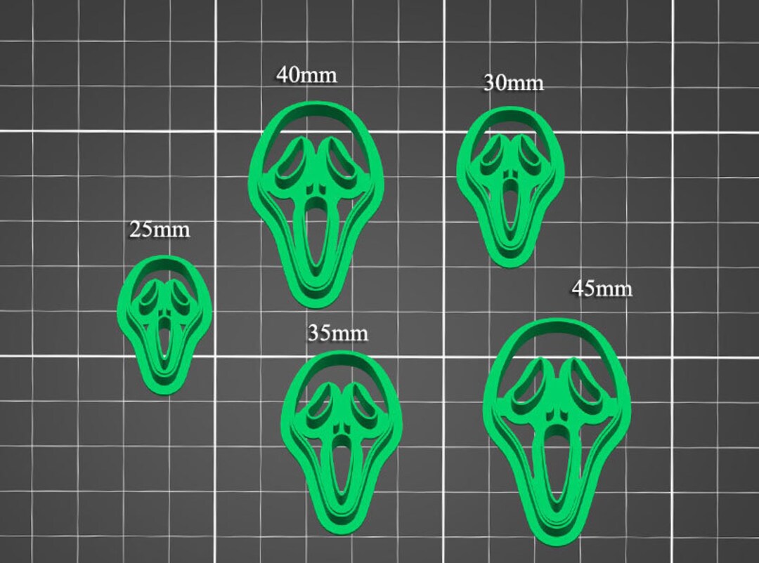 Polymer Clay Cutters # 990-scream #2 Complete Cut Outs - Etsy